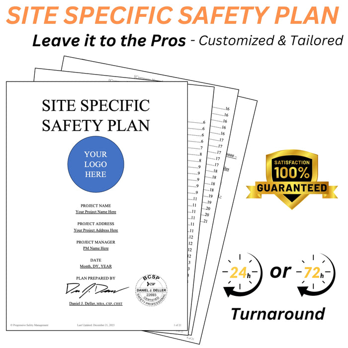 Site Specific Safety Plan