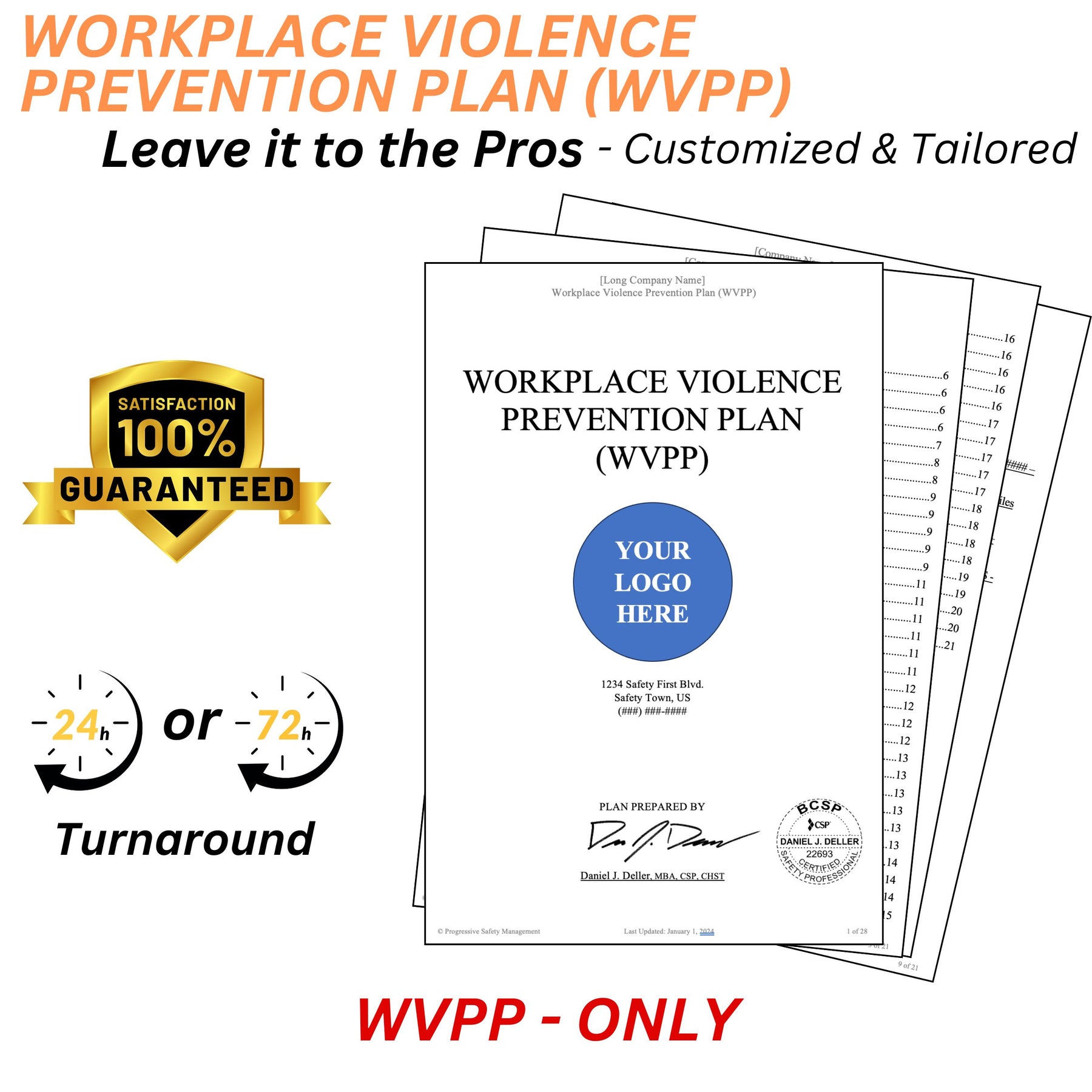 Workplace Violence Prevention Plan (WVPP)