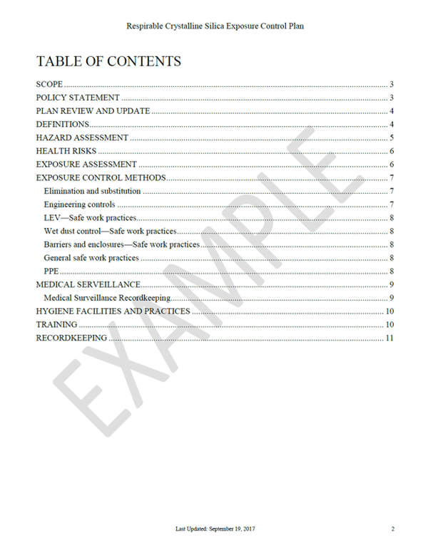 Silica Safety Program (Construction)