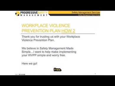Workplace Violence Prevention Plan (WVPP)